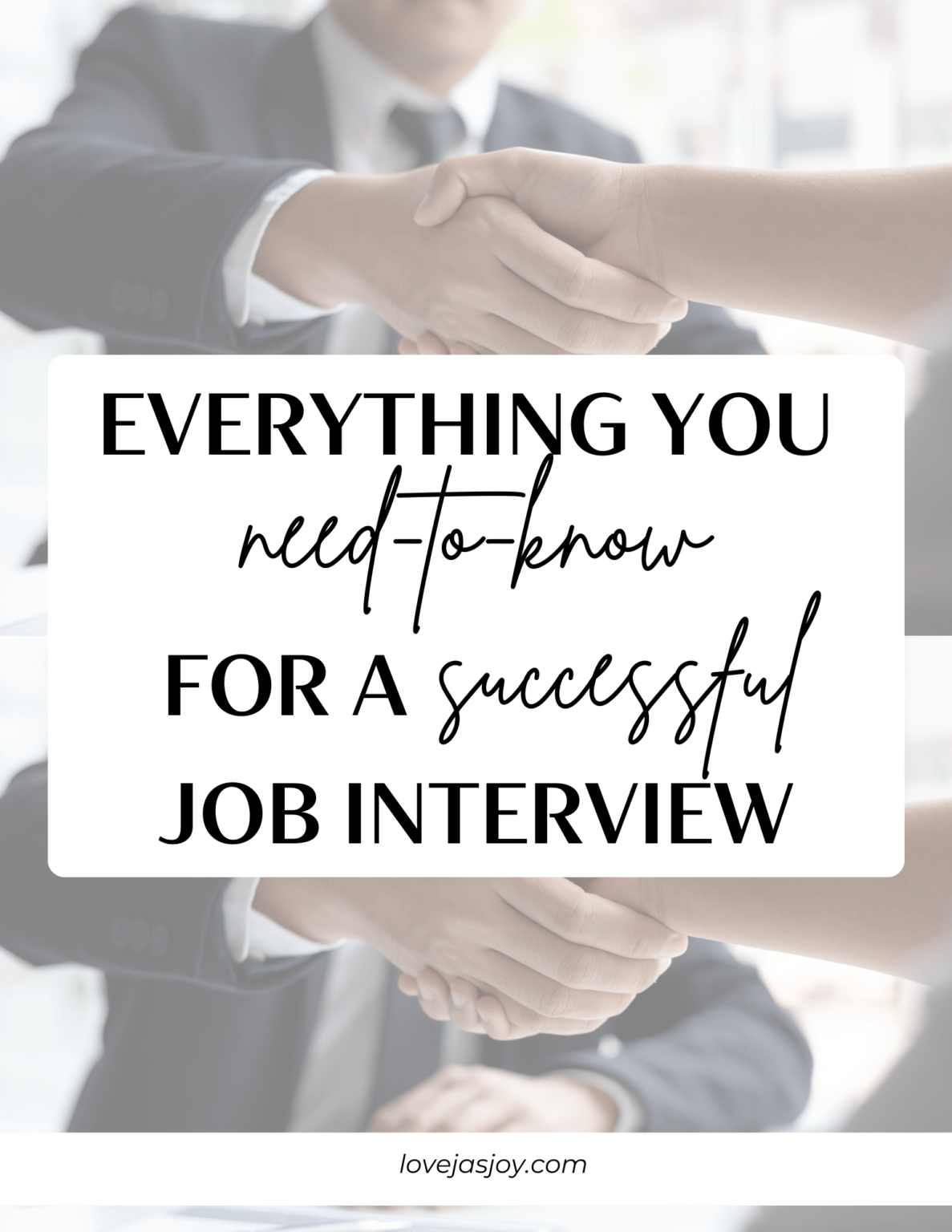 Everything You Need to Know for A Job Interview: Path to Success - Love ...