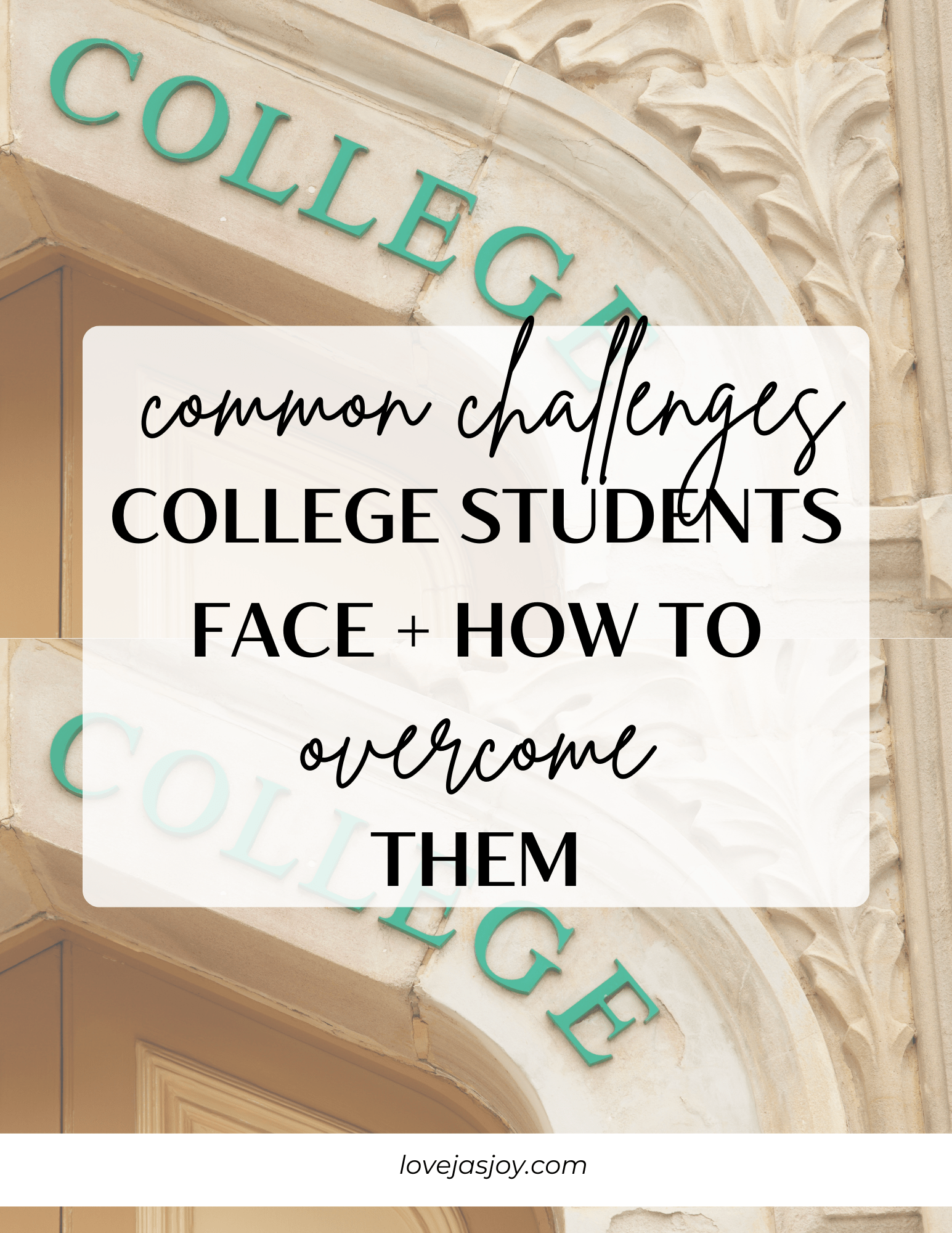Common Challenges College Students Face and How to Overcome Them: A ...